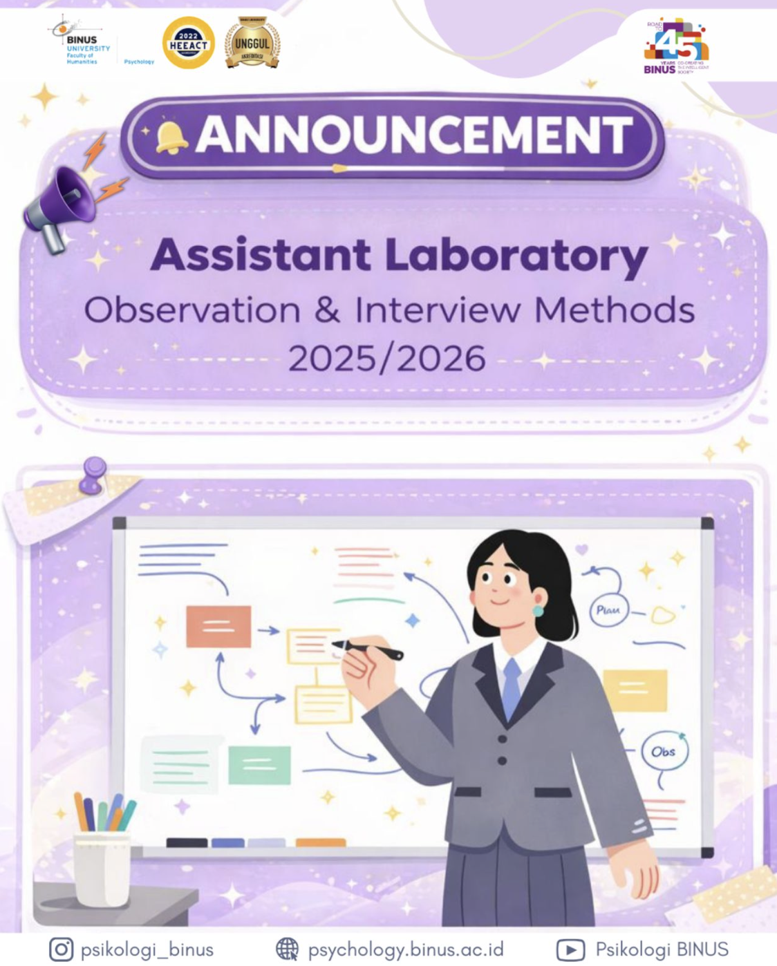 Pengumuman Assistant Laboratory Observation and Interview Methods for ...